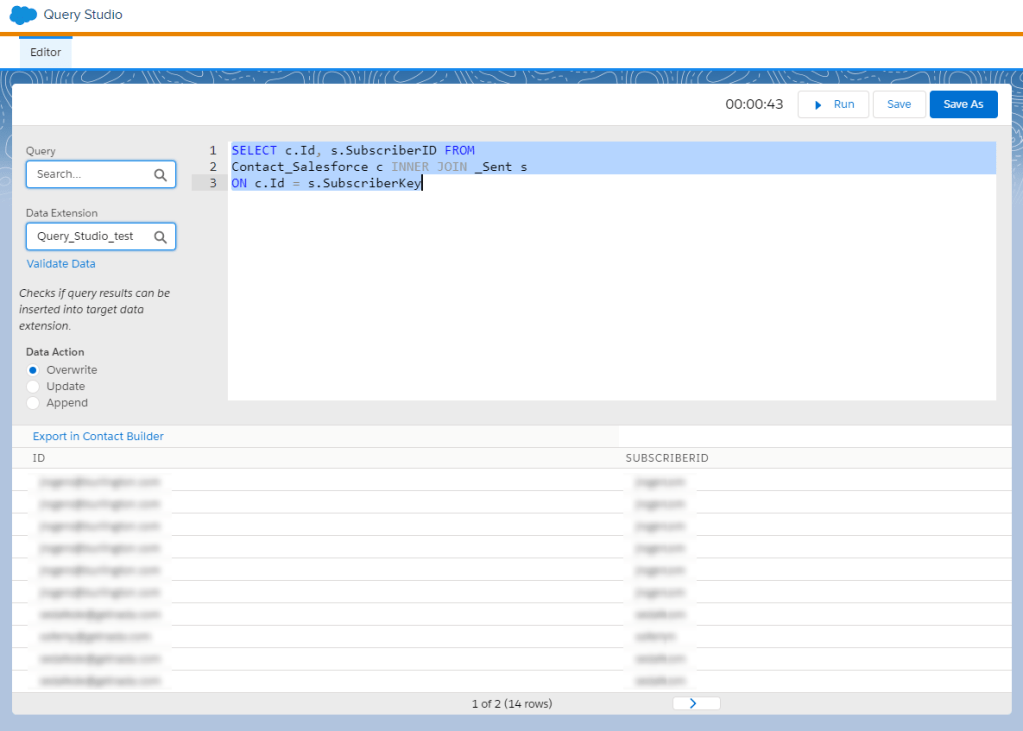 Query Studio for Salesforce Marketing Cloud – sfmarketing.cloud