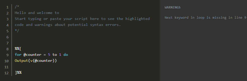 Introcucing ampscript.io, your new favorite online AMPscript editor with syntax validation ...