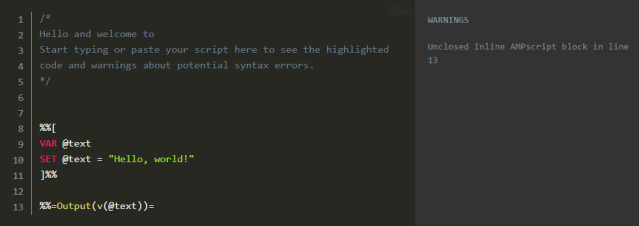 Introcucing ampscript.io, your new favorite online AMPscript editor ...
